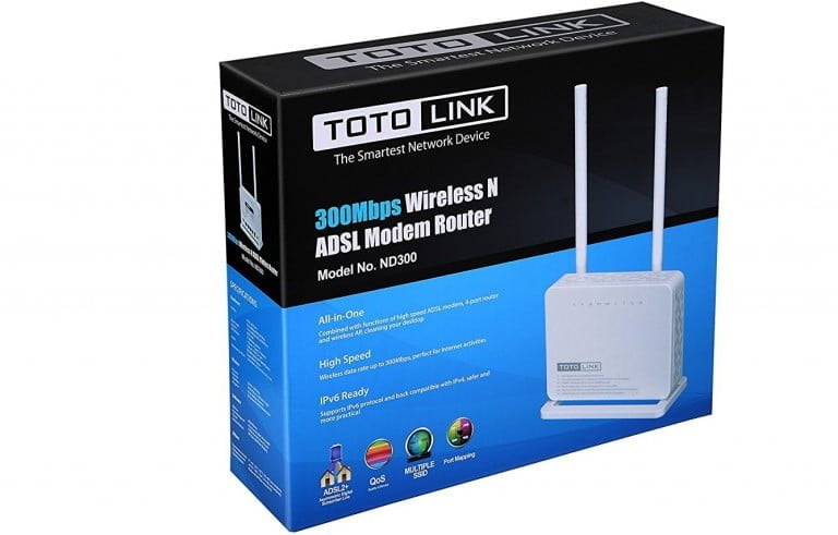 Toto Link ND300 Wireless N ADSL Modem Router